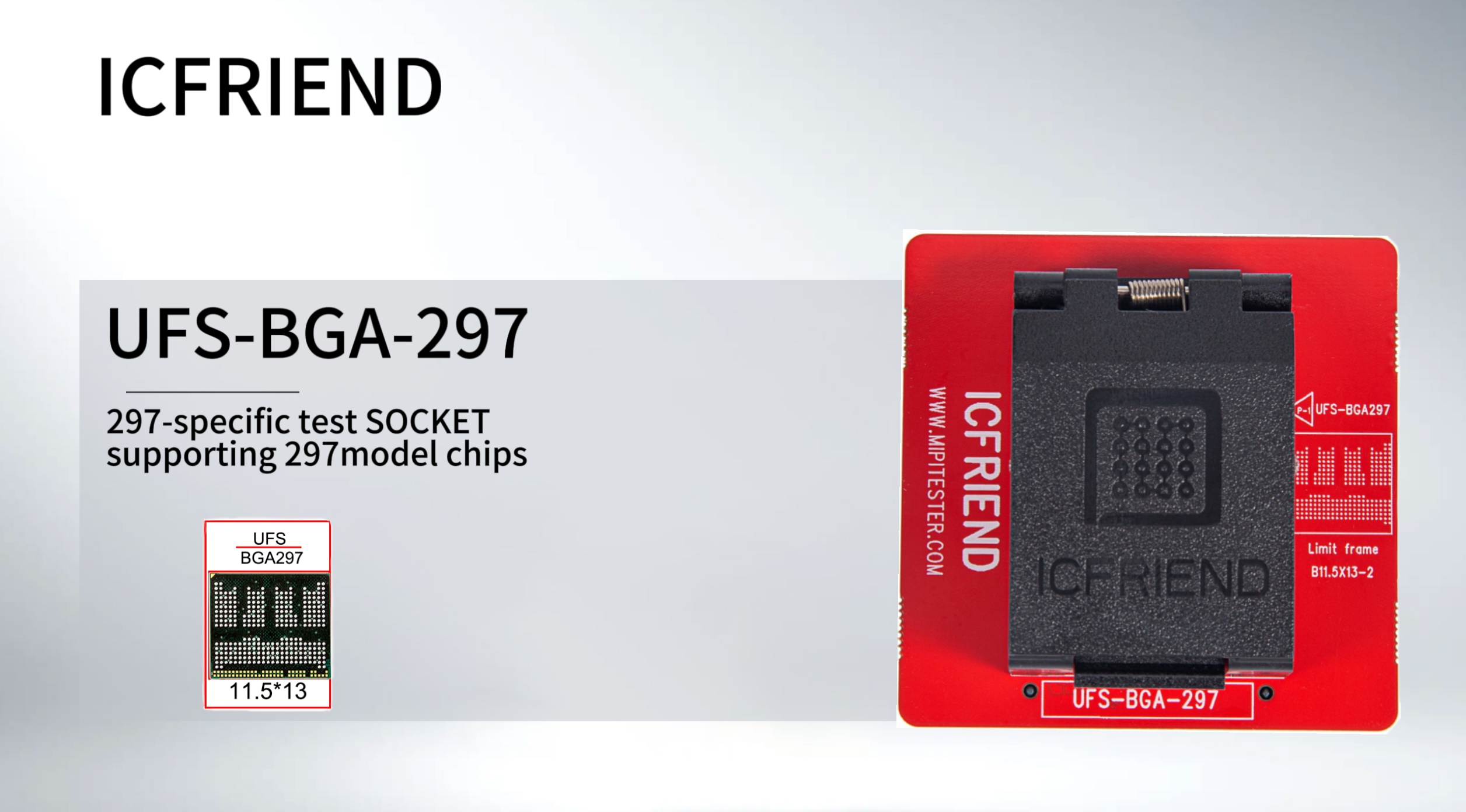 UFS-BGA-297 SOCKET